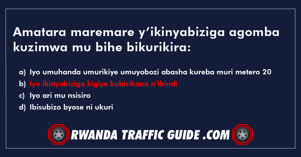 Amatara maremare y’ikinyabiziga agomba kuzimwa mu bihe bikurikira ...