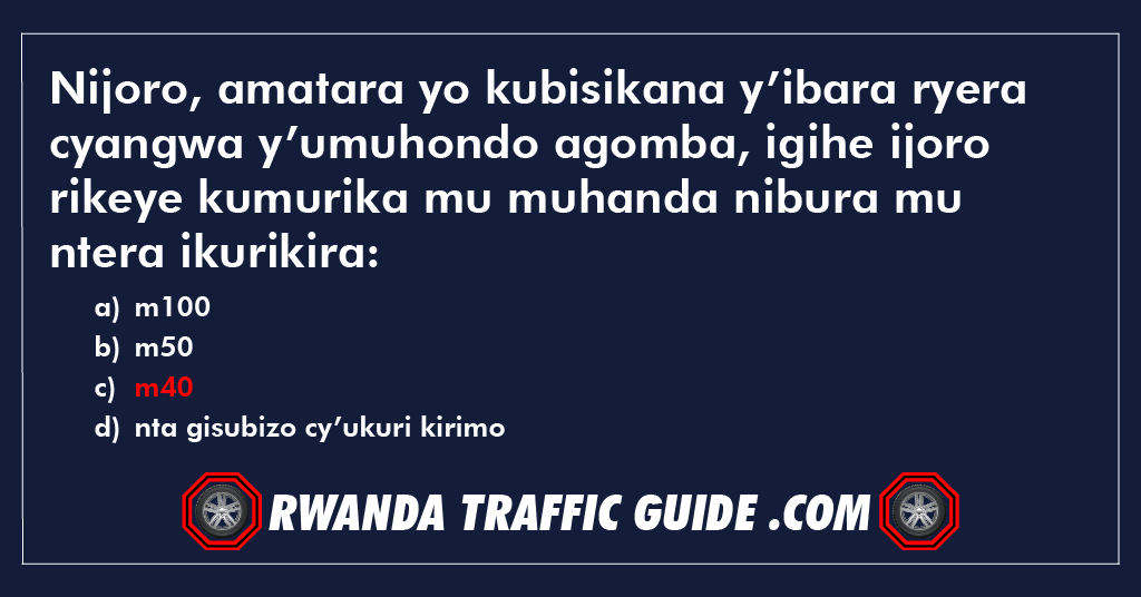 Nijoro, amatara yo kubisikana y’ibara ryera cyangwa y’umuhondo agomba ...