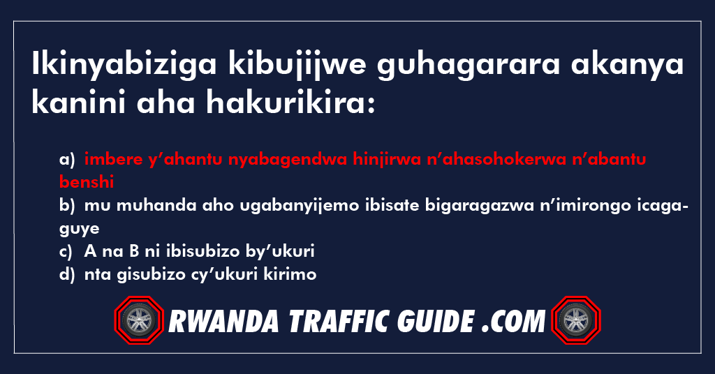 Ikinyabiziga kibujijwe guhagarara akanya kanini aha hakurikira ...